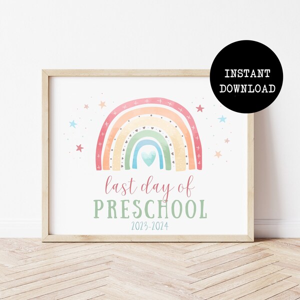 Last Day Preschool - Etsy