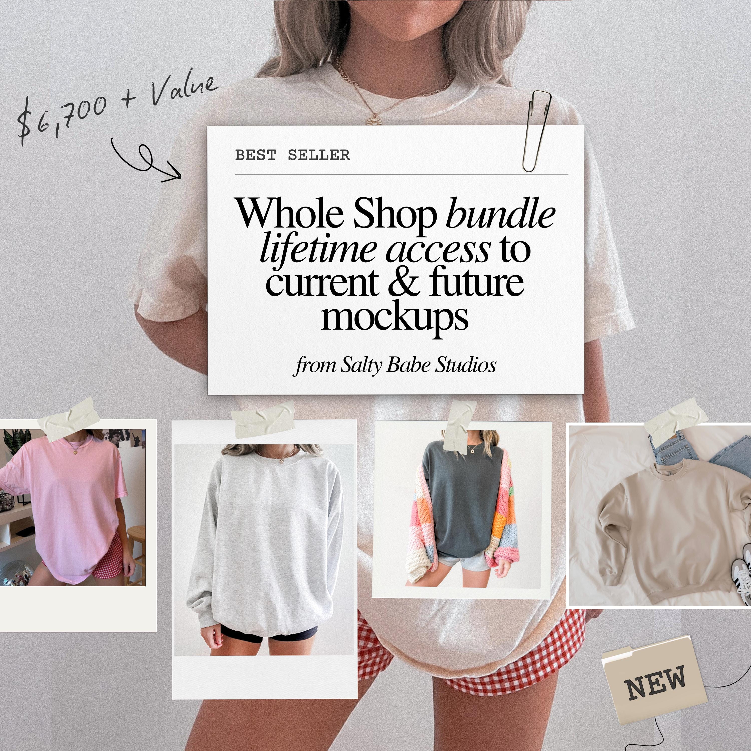 Whole Shop Mockup Bundle – Lifestyle Mockups, Real Model, Lifetime ...