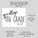 Goodbye 4th Grade Sign, Printable Last Day of School Sign, Fourth Grade ...