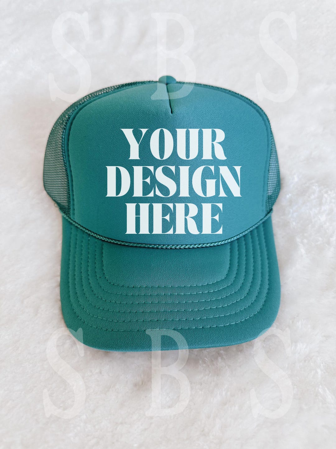Jade Otto Cap Trucker Hat Mockup Jade Hat Mock Beach Hat Trucker Hat ...