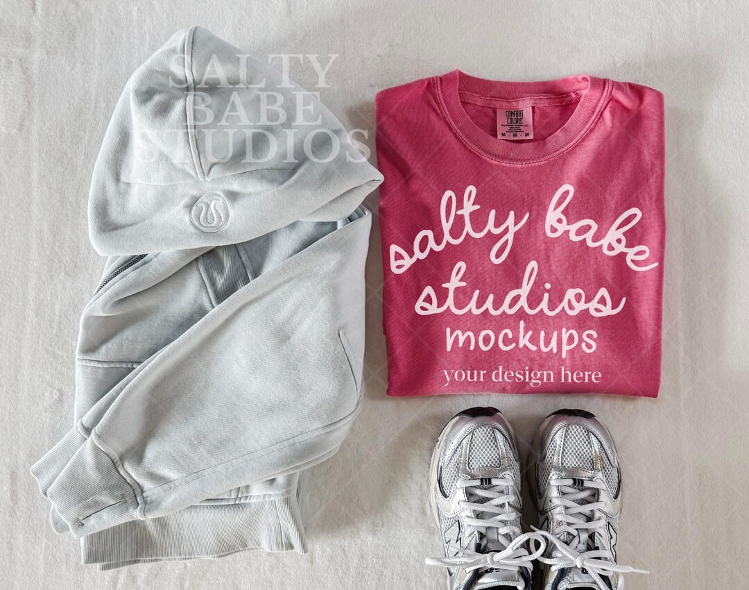 Comfort Colors 1717 Crunchberry Mockup Comfort Colors T-shirt Mockup ...