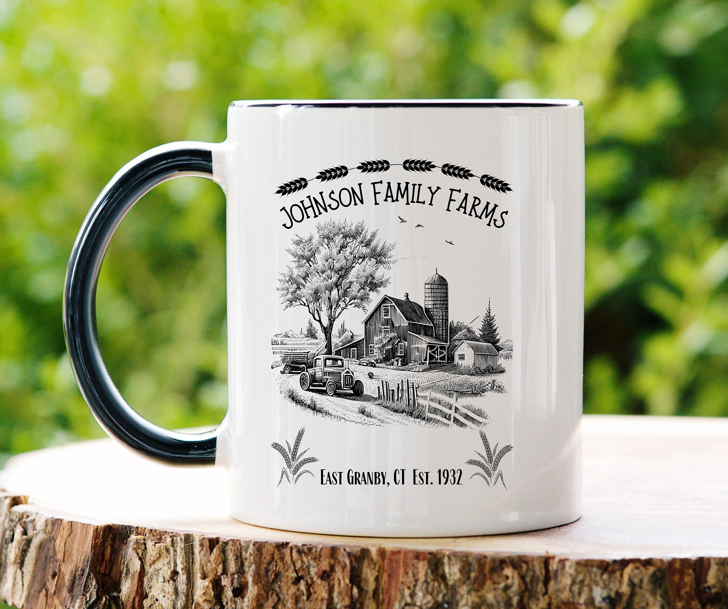 Personalized Farm Mug, Custom Farm Mug, Rustic Mug, Farm Mug, Rustic ...
