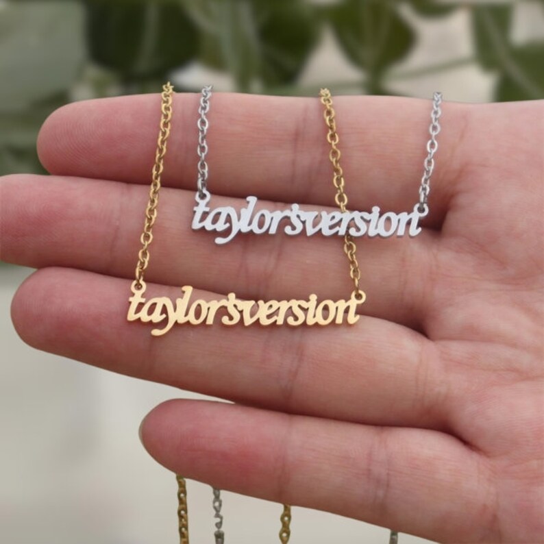 Taylor Swift Collar Swifite Álbum Mercancía Joyería Palabras - Etsy México