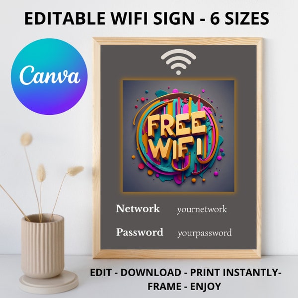 Free Wifi - Etsy