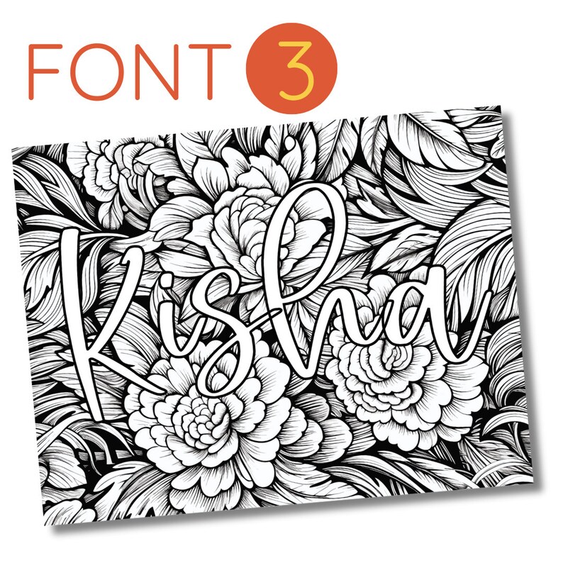 Personalized Coloring Page for Adult Custom Coloring Sheet Download ...