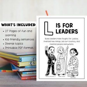 ABC Black History Coloring Page Bundle Bulletin Board Black History ...