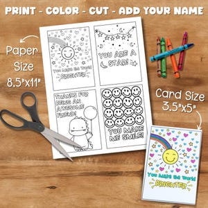 Spread Kindness Printable Coloring Card Page Kindness Activity Coloring ...
