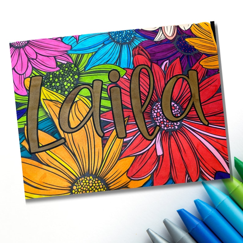 Custom Name Coloring Page for Teen Anxiety Worksheet Stress Relief ...