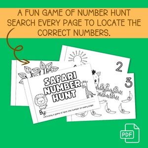 Animal Number Counting Preschool Worksheet Math Activity Number Tracing ...