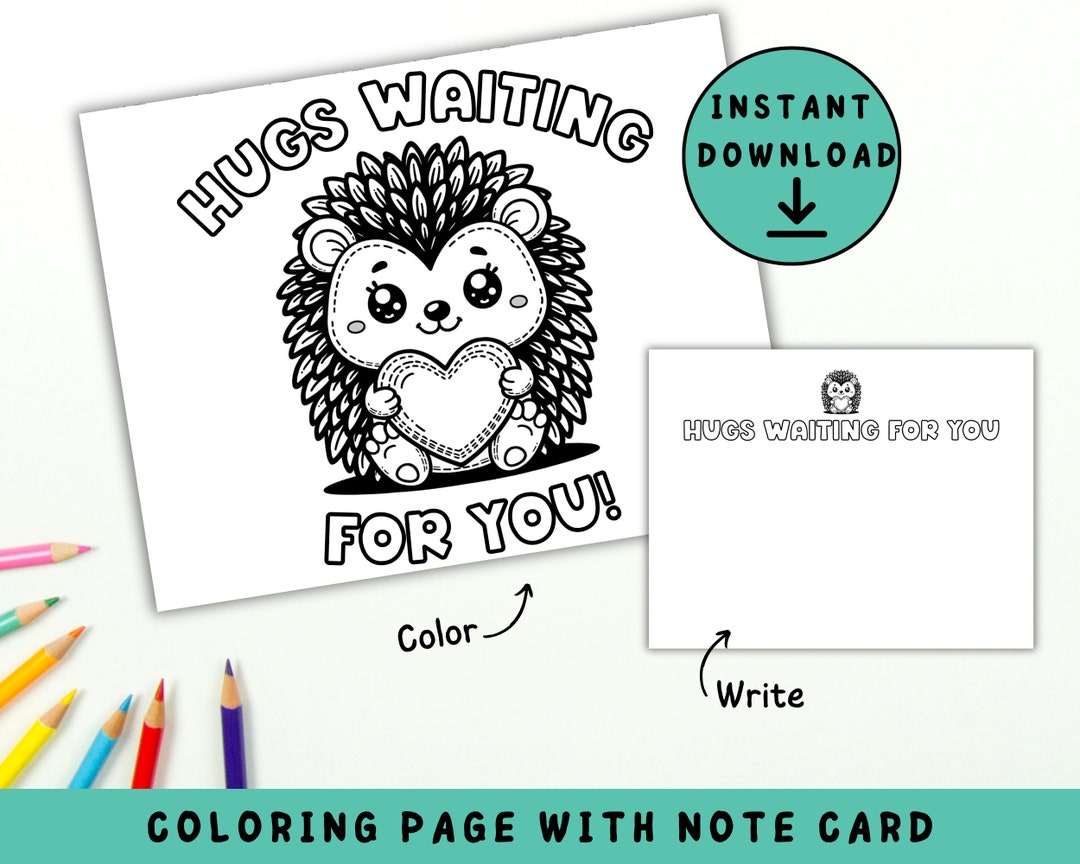 Hedgehog Coloring Sheet for Kid Coloring Page Printable to Color Own ...