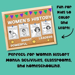 Black Women History Coloring Educational Printable Homeschool Resource ...