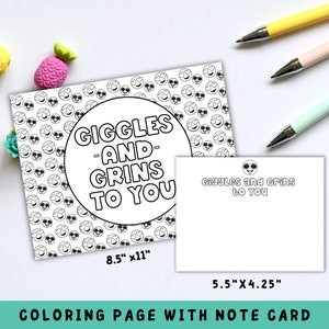 Printable Coloring Sheet for Kid Coloring Page to Color Own Card for ...