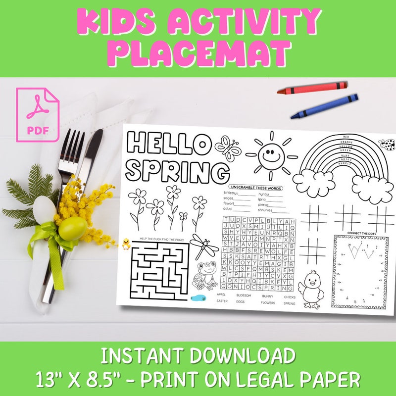 Spring Placemats - Etsy