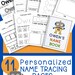 Custom Name Tracing Handwriting Practice Pencil Control Worksheet ...