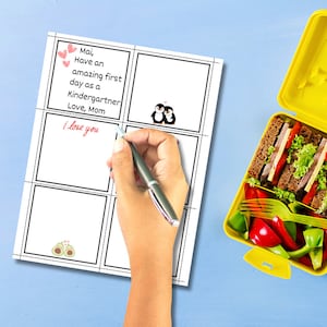 Kid Lunchbox Note Assorted Card Printable Lunch Note Affirmation Card ...