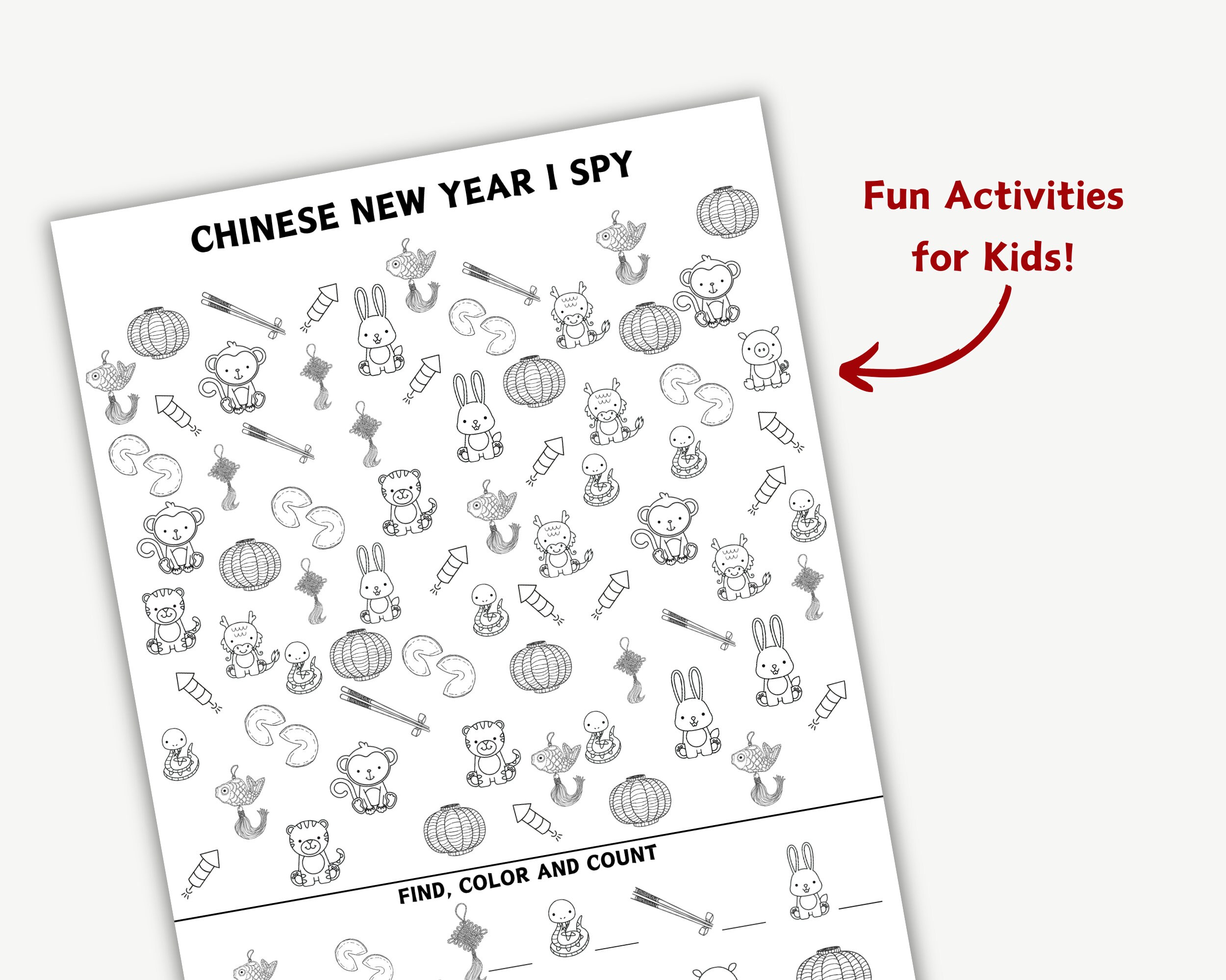 Lunar New Year Activity Bundle. Lunar New Year Printable. Digital ...