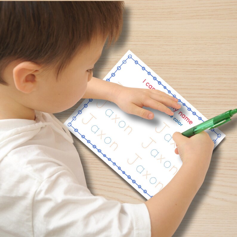 Learn to Write Name Preschool Tracing Worksheet Name Practice Preschool ...