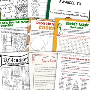 Elf Printable Christmas Activity Book Christmas Craft Kid Holiday Fun ...