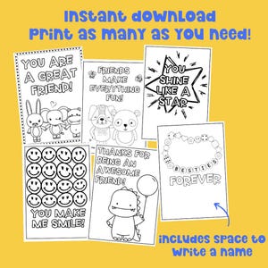Spread Kindness Printable Coloring Card Page Kindness Activity Coloring ...