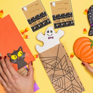 Happy Halloween Printable Treat Bag Topper Trick or Trick Bag Halloween ...