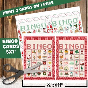 Ugly Sweater Party Printable Christmas Bingo PDF Ugly Sweater Game for ...