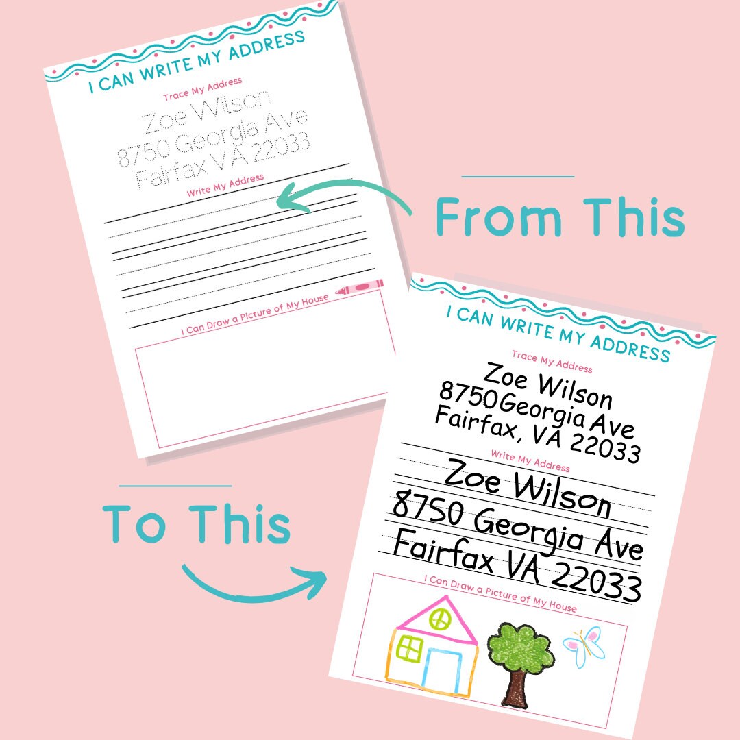 Editable Phone Number and Address Preschool Printable Number Activity ...