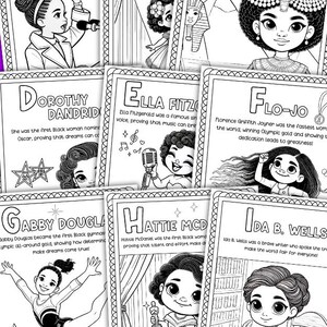 Black Women History Coloring Educational Printable Homeschool Resource ...