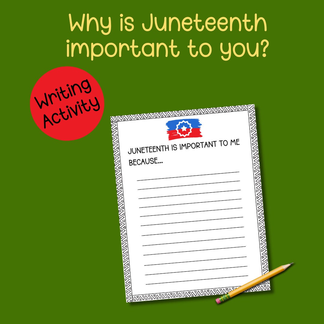 Juneteenth Activity Bundle Kindergarten Worksheet Writing Activity for ...
