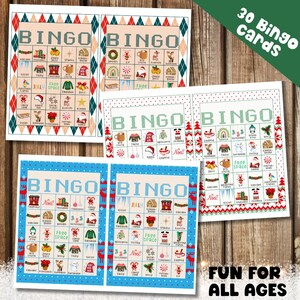 Ugly Sweater Party Printable Christmas Bingo PDF Ugly Sweater Game for ...