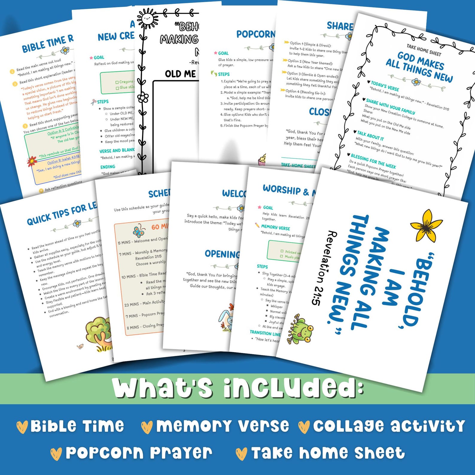 New Year Activity Bible Lesson Plan New Beginnings Sunday School Lesson ...