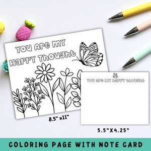 Happy Thought Coloring Sheet for Kid Coloring Page Printable to Color ...
