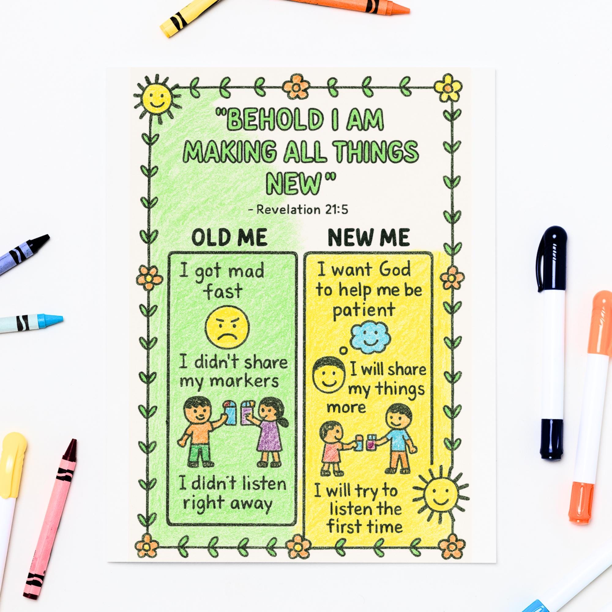 New Year Activity Bible Lesson Plan New Beginnings Sunday School Lesson ...