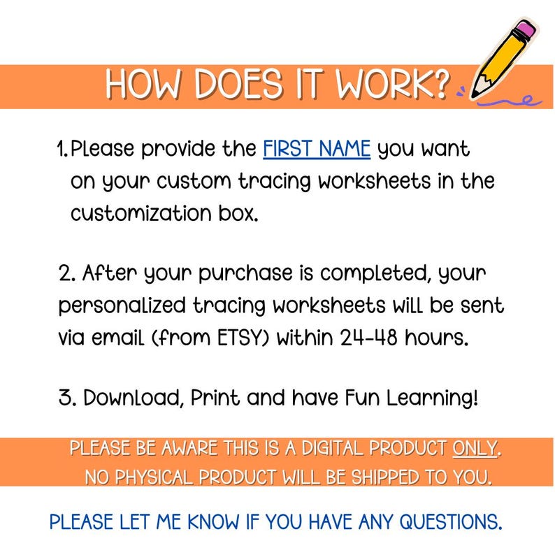 Name Writing Tracing Preschool Worksheet Handwriting Practice Toddler ...