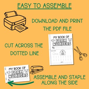 Number Tracing Worksheet Handwriting Practice Preschool Busy Book Farm ...