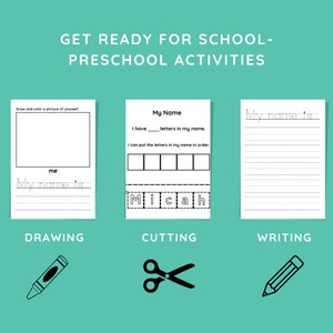 Personalized Handwriting Practice Worksheet Preschool Tracing Busy Book ...