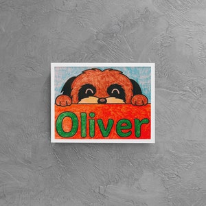 Customized Dog Coloring Page for Toddler Busy Book Kid Activity PDF ...