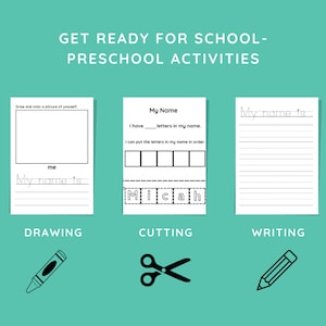 Preschool Name Tracing Sheet Custom Handwriting Practice Sheet Toddler ...