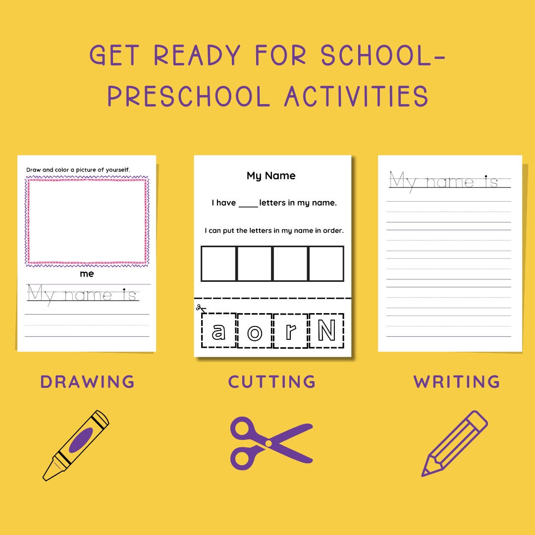 Personalized Name Tracing Handwriting Practice Preschool Worksheet Name ...