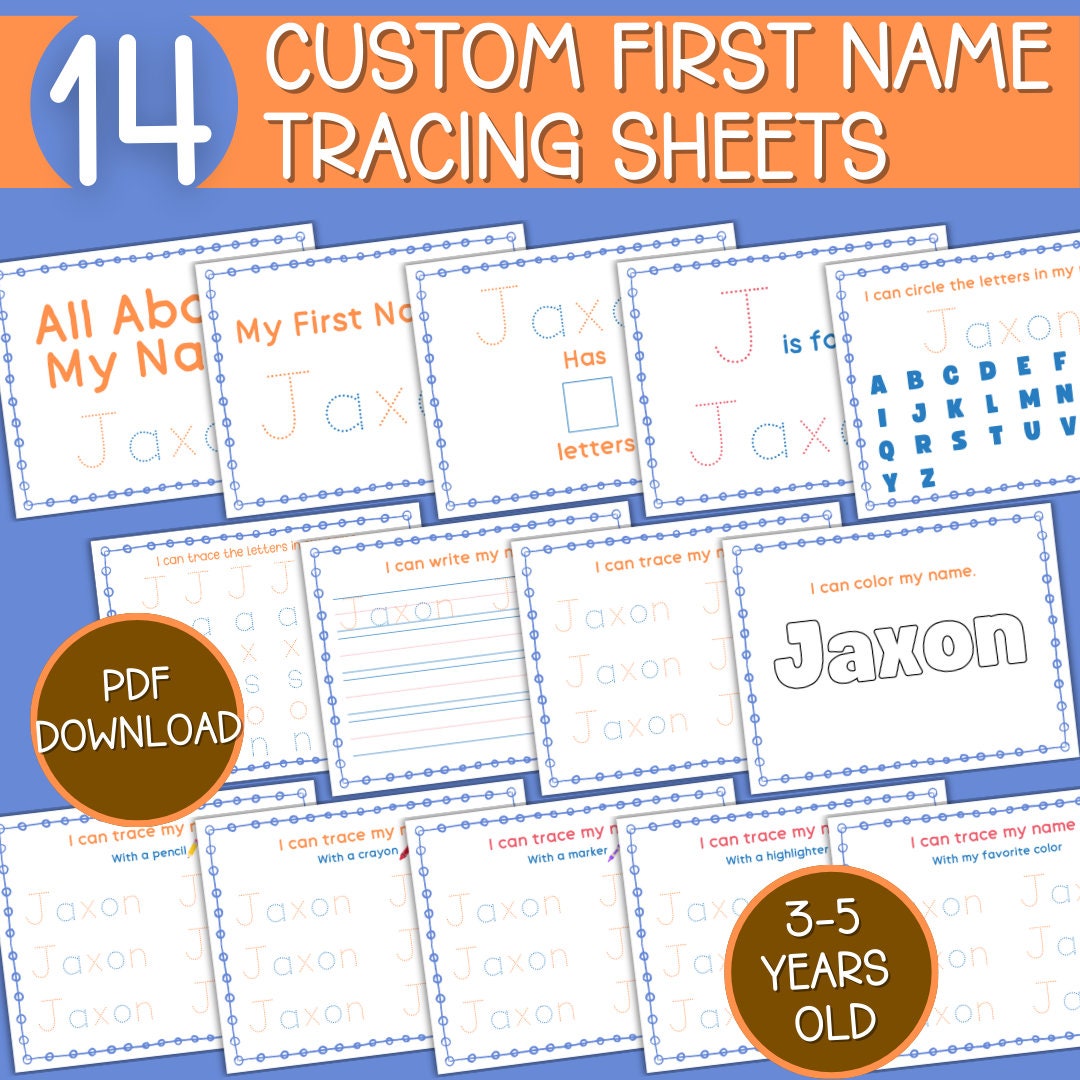 Learn to Write Name Preschool Tracing Worksheet Name Practice Preschool ...