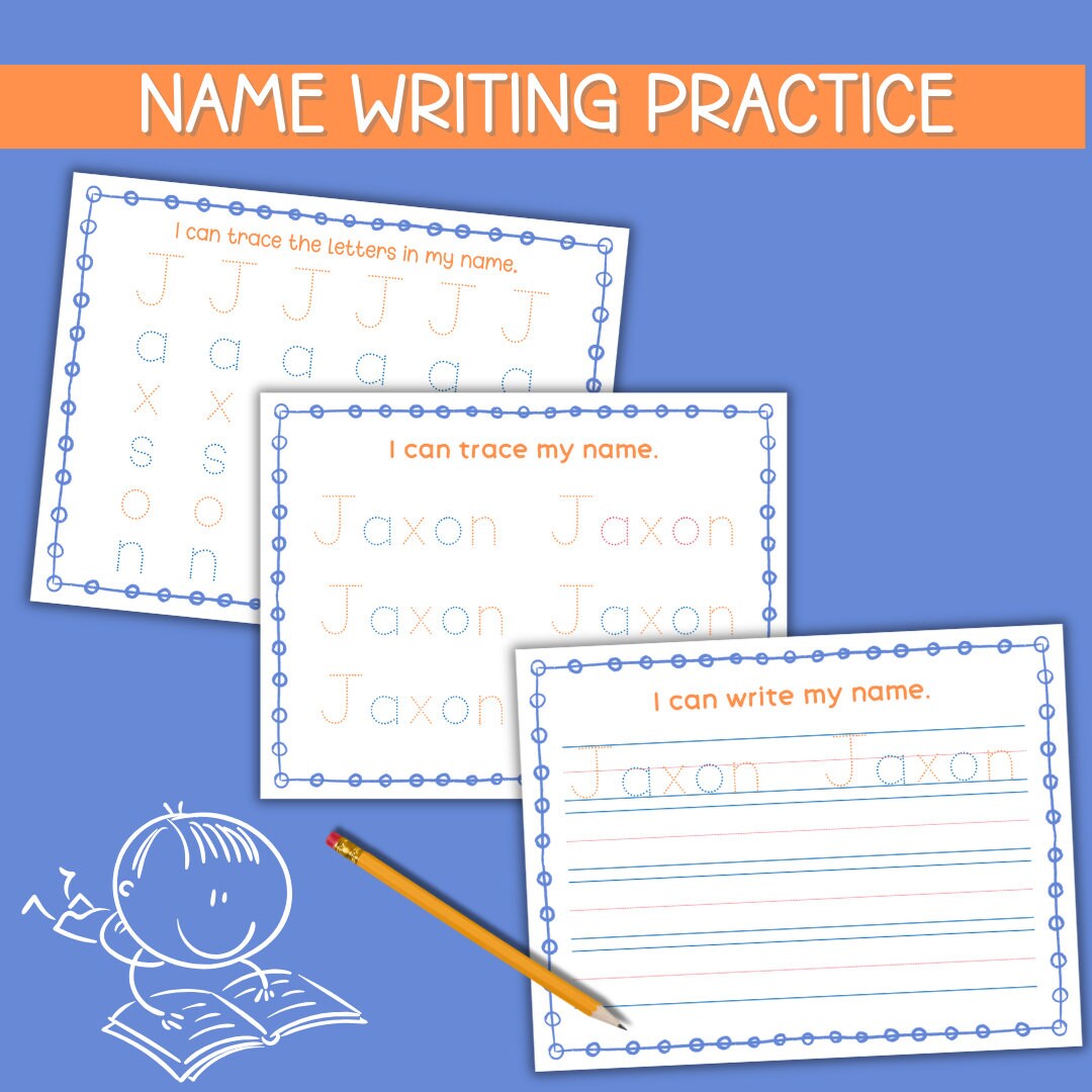 Learn to Write Name Preschool Tracing Worksheet Name Practice Preschool ...
