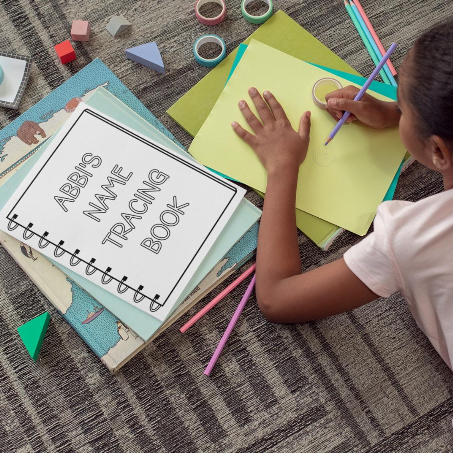 Name Writing Tracing Preschool Worksheet Handwriting Practice Toddler ...