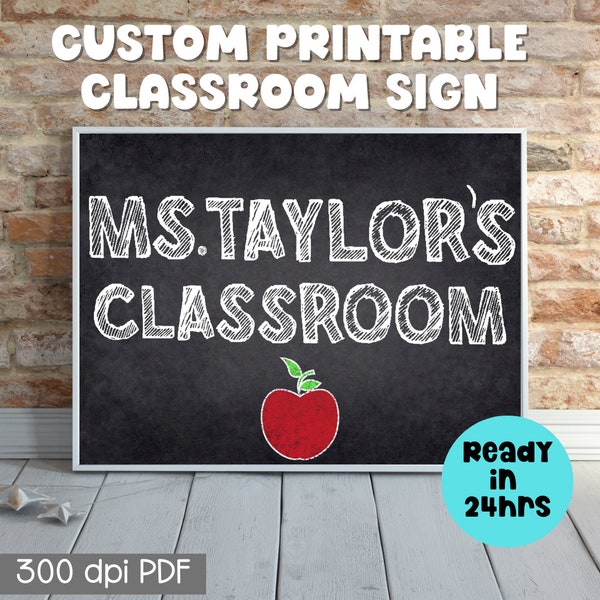 Teacher Chalkboard - Etsy
