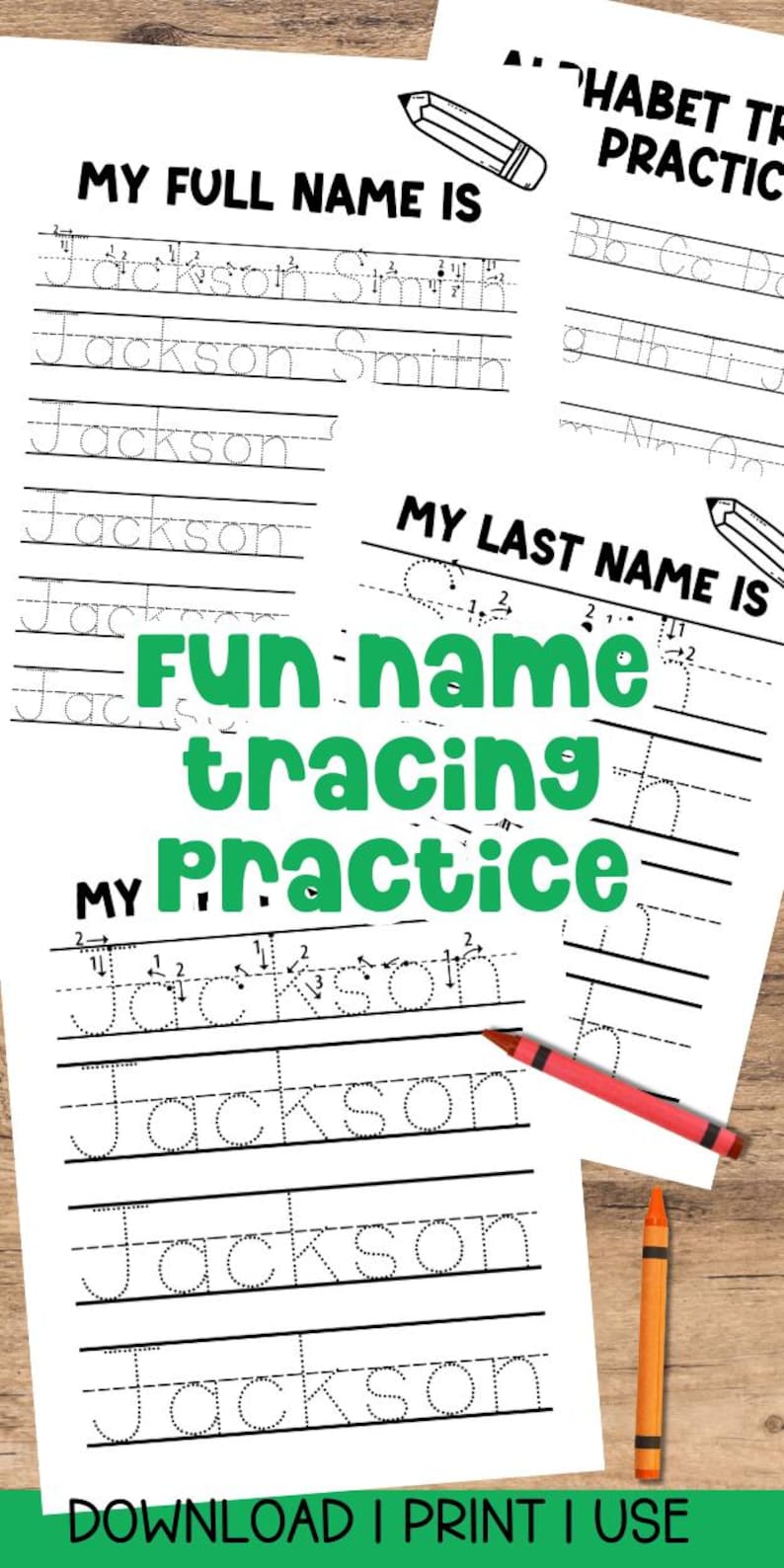 Personalized Name Tracing Printable | All About Me Preschool Workbook ...