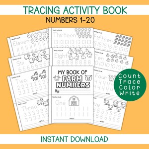 Preschool Tracing Activity Bundle Busy Book Printable Handwriting ...