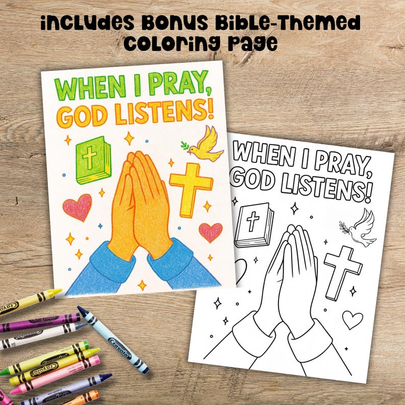 Prayer Mat Printable | Kid Bible Activity | 5 Finger Prayer | Sunday ...