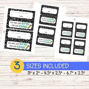 Welcome Back to School Treat Bag Topper Class Gift From Teacher Treat ...