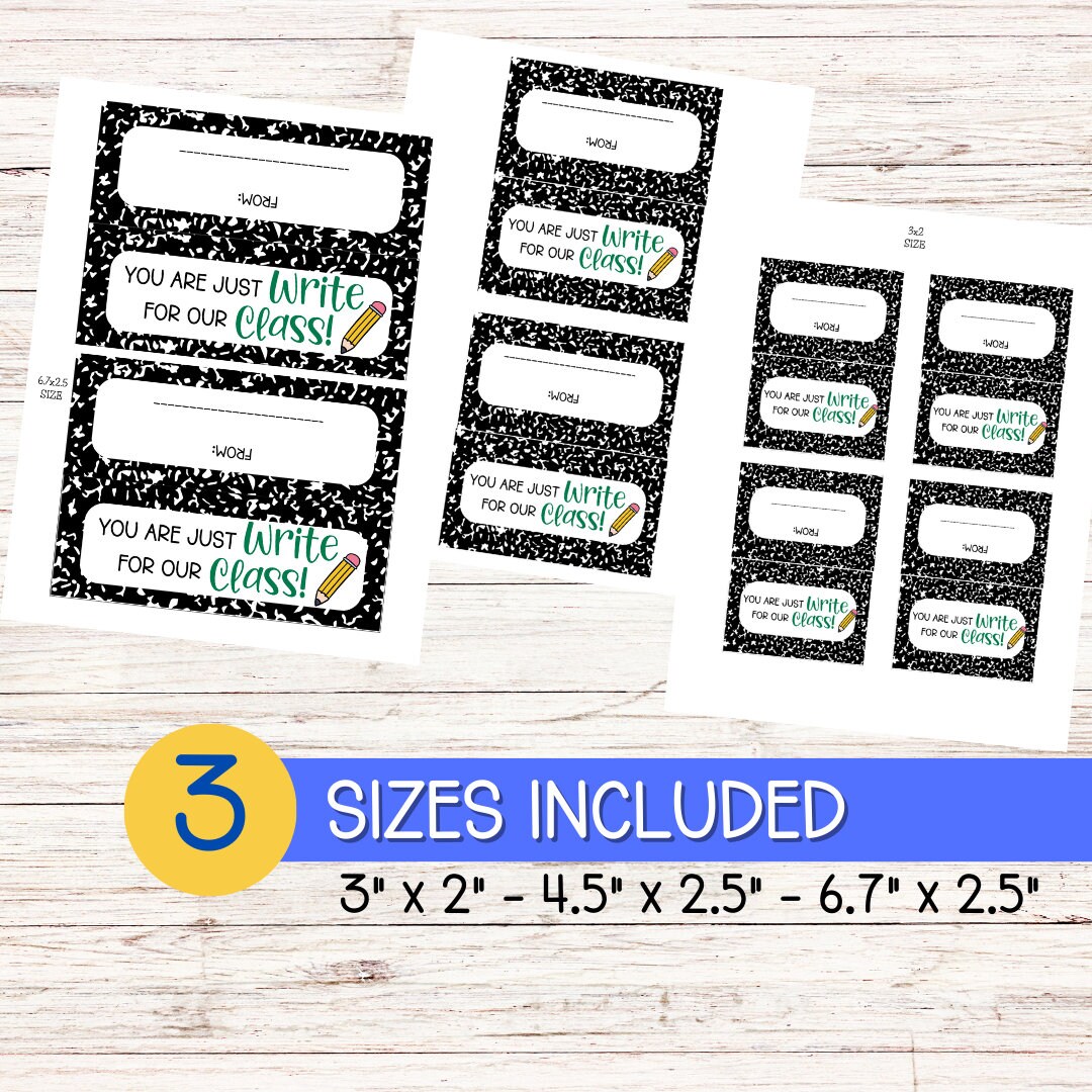 Welcome Back to School Treat Bag Topper Class Gift From Teacher Treat ...