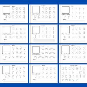 Lowercase Alphabet Tracing Letter Practice ABC Tracing Handwriting ...