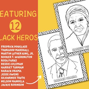 Black History Coloring Page for Kid African American Coloring Book ...
