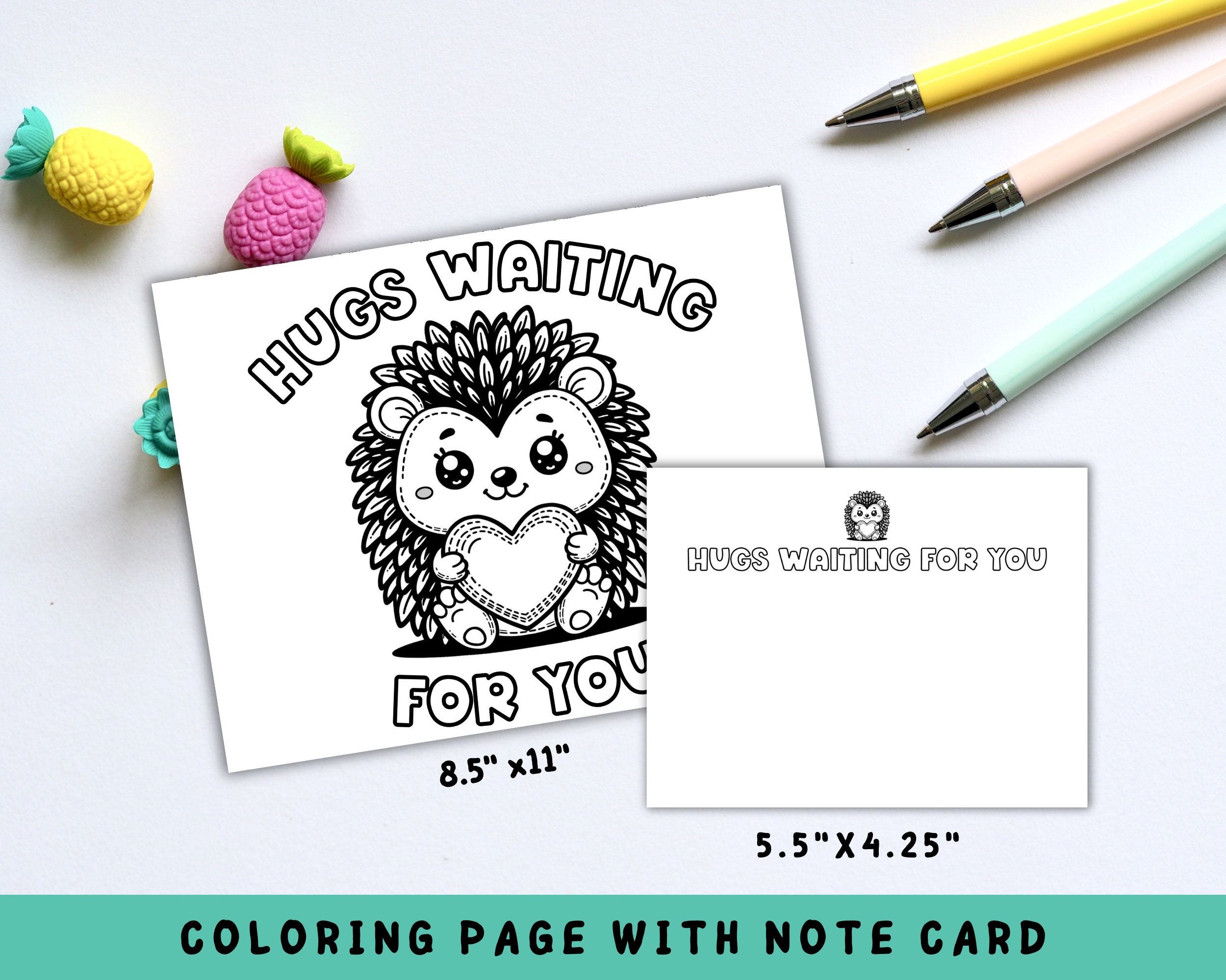 Hedgehog Coloring Sheet for Kid Coloring Page Printable to Color Own ...